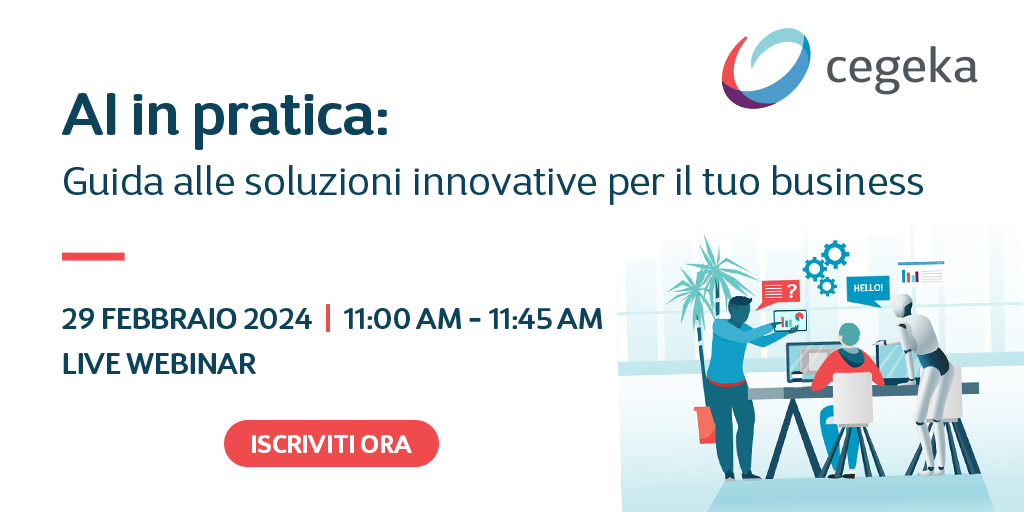 Live webinar "AI in pratica: guida alle soluzioni innovative per il tuo business"
